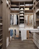 China Bedroom Glass Door Wardrobe With Luxury Premium Walk In Closet With Shoes Rack for sale
