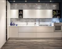China Walnut Wood Modern MDF Kitchen Cabinets With Drawers Kitchen Furniture for sale
