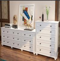 China Modern White Solid Wood Wardrobe Closet Beveled Edge Countertop for sale