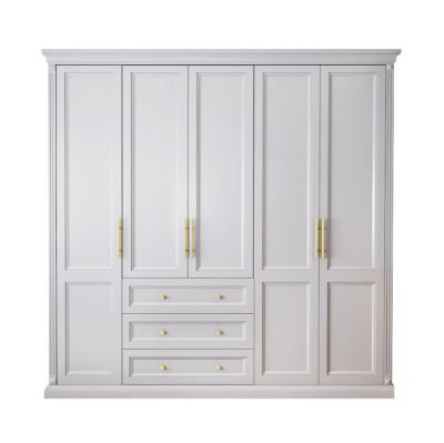 China Modern  White Solid Wood Wardrobe For Bedroom Wardrobe Closets for sale