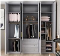 China Modern  White Solid Wood Wardrobe For Bedroom Wardrobe Closets for sale