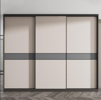 China Left And Right Sliding Doors Wardrobe  Cabinet For Bedroom Closets for sale