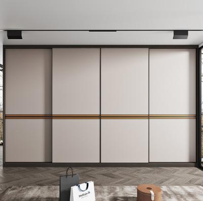 China New Wardrobe With 4pcs Sliding Door  For Bedroom Wardrobe Closets for sale