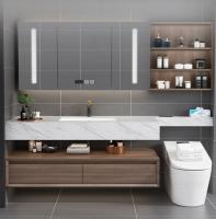 China Customized Table Top Bathroom Cabinets 18mm Brown Plywood 400mm Height for sale