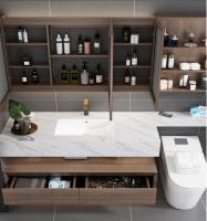 China Customized Table Top Bathroom Cabinets 18mm Brown Plywood 400mm Height for sale