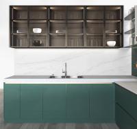 China Green Bright High-Grade Acrylic Door  Combination For Modular Kitchen for sale