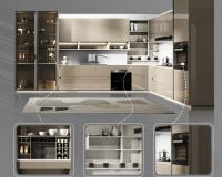 China Custom Open Kitchen Cabinet Paint Overall Modular Kitchen Pantry Cabinet for sale