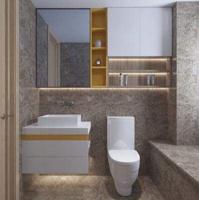 China New Design Modern White UV Doors   Contemporary Bathroom Cabinets for sale