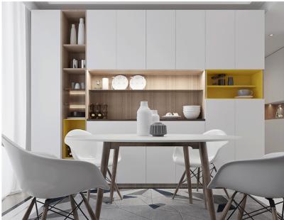 China With  LED Light  Cabinet Pantry Unit Living Room Display Cabinet for sale