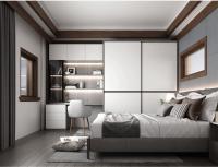 China Modern Luxury Sliding Door Wardrobe  Hanging Cabinet For Clothes for sale