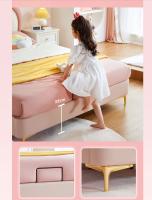 China 1.2 M Girl Princess Bed Child Simple Wind Flower / Cloud Modern Bedroom Furniture for sale