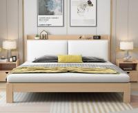 China Modern Simple Solid Wood Storage Bed 1.8 M 3D Home Bedroom Picture for sale