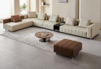 China Minimalist Italian Leather Sofa Piano Key For Living Room Corner for sale