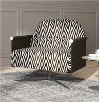 China Simple Modern Luxury Living Room Furniture Pivoting Foot Nordic Single Sofa for sale