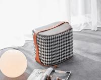 China Nordic Creative Saddle Handheld Leather Stool Light Luxury Sofa Footstool Furniture for sale