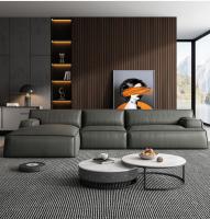 China Aristocrats L Shape Luxury Living Room Furniture Italian Sofa First Layer Leather for sale