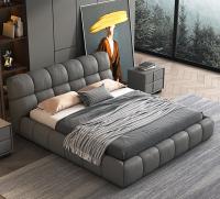 China Italian Master Modern Bedroom Furniture Cloth Double Bed 1.8*2m for sale