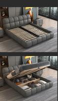 China Italian Master Modern Bedroom Furniture Cloth Double Bed 1.8*2m for sale