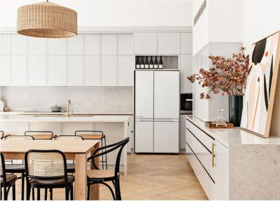 China North Europe Solid Wood Kitchen Cabinets Custom European Style Island Counter for sale