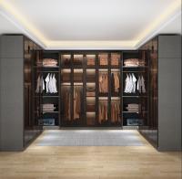 China Home Bedroom Corner Walk In Closet Wardrobe Custom Cabinet Combination Glass for sale