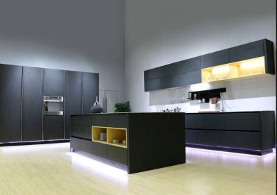China 3C High Gloss Lacquer l shape kitchen cabinet Modular Stainless Steel 0.9m stuya for sale