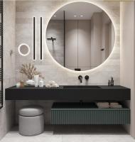 China green plywood Melamine washing machine cupboard Floating Vanity Cabinet ISO9001 for sale