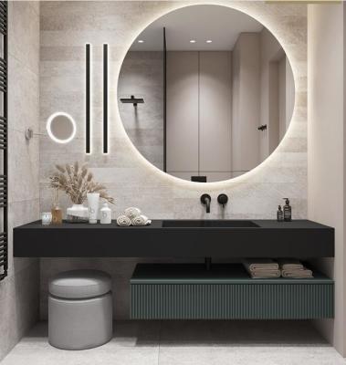 China green plywood Melamine washing machine cupboard Floating Vanity Cabinet ISO9001 for sale