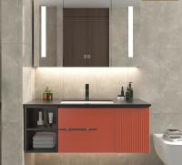 China 800mm Good Washing Machine Contemporary Bathroom Cabinets Shine Bright Mirror for sale