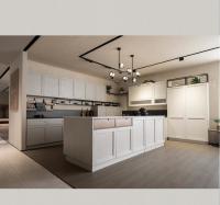 China Zigzag pattern Custom Whole Open Kitchen Furniture Modern Modular Kitchen Cabinets 800mm for sale