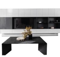 China 2.8m Omnipotent Living Room TV Shelves LED Wall Wood TV Cabinet With Fireplace Stuya for sale