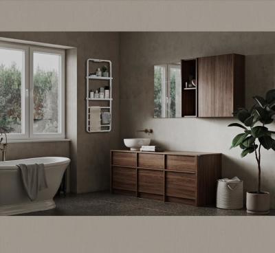 China 600mm Small Bathroom Storage Table Modern SGS Dressing And Washing Basin for sale