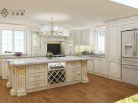 China 1m 2m HPDL Home White Timber Solid Wood Kitchen Cabinets Carcase White Accessories for sale