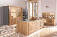 China 2000mm Europen Design Shaker L Shaped Kitchen Cabinets With Island Cunboard for sale