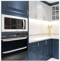 China 150cm Navy Blue  Modern Contemporary Kitchen Cabinets With Tall Cabinets for sale