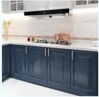 China 150cm Navy Blue  Modern Contemporary Kitchen Cabinets With Tall Cabinets for sale