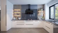 China 50cm  Paint High Gloss Modern Modular Kitchen Cabinets Ss304 Sink High Glossy Finished for sale