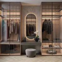 China 3 Doors Bedroom Wardrobe Closets Metal Frame Sliding Door Wardrobe With Drawers for sale