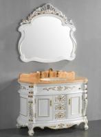 China 48 Inch Solid Wood Bathroom Vanity for sale