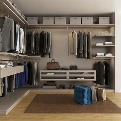 China 3000 X 600 X 2600mm Walk In Closet Wardrobe for sale