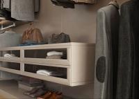 China Multi Divider Ensuite And Walk In Closet Wardrobe With Hange Corner L Shape Shelf for sale