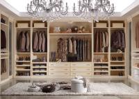China 4000mm 5 Door Solid Wood Combined Wardrobe And Drawers Carved Finished for sale