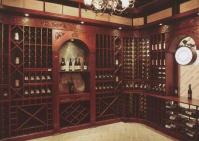 China UV Surface European Style Living Room Display Cabinet Solid Wood Wine Bar for sale