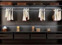 China 78in Bedroom Wardrobe Closets Aluminium Sliding Wardrobe Door Profiles With Lighting for sale