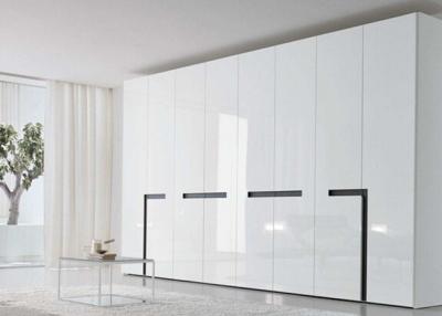 China 20MM Bedroom Design With Walk In Closet 4 Door Wardrobe With Drawers SGS for sale