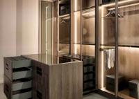 China 2.2m Master Bedroom Wardrobe Closets Double Closets Without Doors for sale