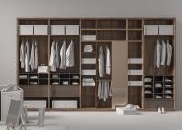China 60cm Wooden Sliding Door Double Wardrobe With Drawers Metal Instruction Bedroom for sale
