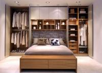 China 60cm Wooden Sliding Door Double Wardrobe With Drawers Metal Instruction Bedroom for sale