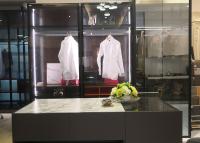 China 20mm Big Bedroom Wardrobe Closet Designs With Mirror Led Lighting for sale