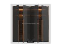 China 4M Walk In Closet Wardrobe Full Height Steel Swing Door Cabinet With Shoes Rack Function for sale