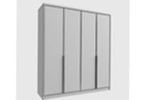 China Corner Bedroom Wardrobe Closets With Sensor Led Metal Shelves for sale